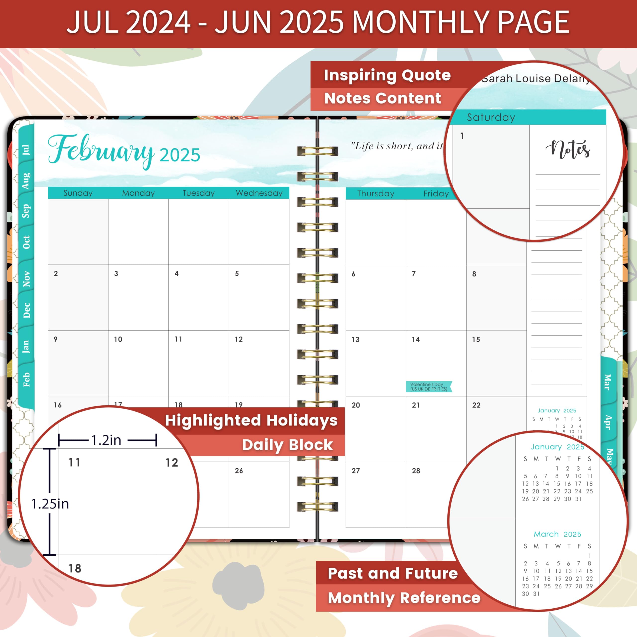 Snapklik.com : 2024-2025 Planner - Jul 2024 - Jun 2025, Academic ...
