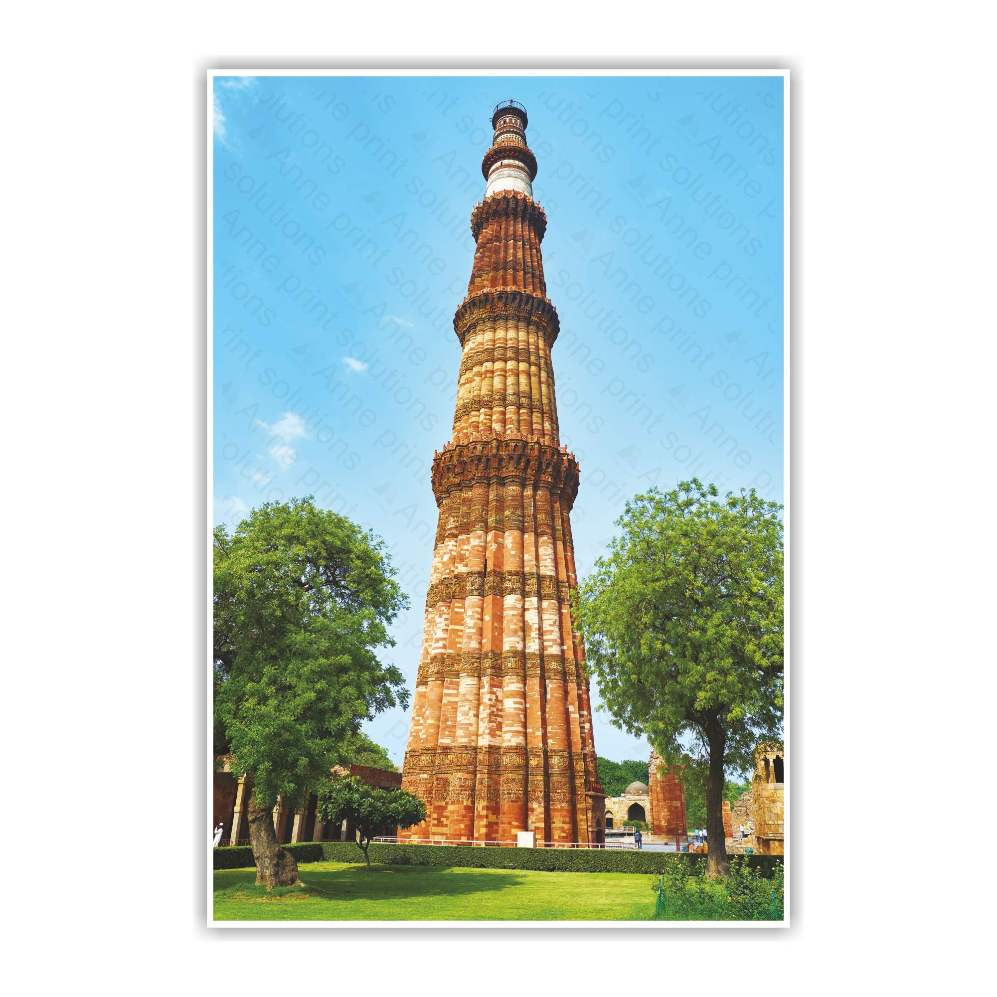 Anne Print Solutions® Qutub Minar Historical Monument Tourism Poster ...