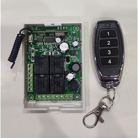Buy xcluma 4 Channel 4Ch RF Remote Controls Remote Transmitter and ...