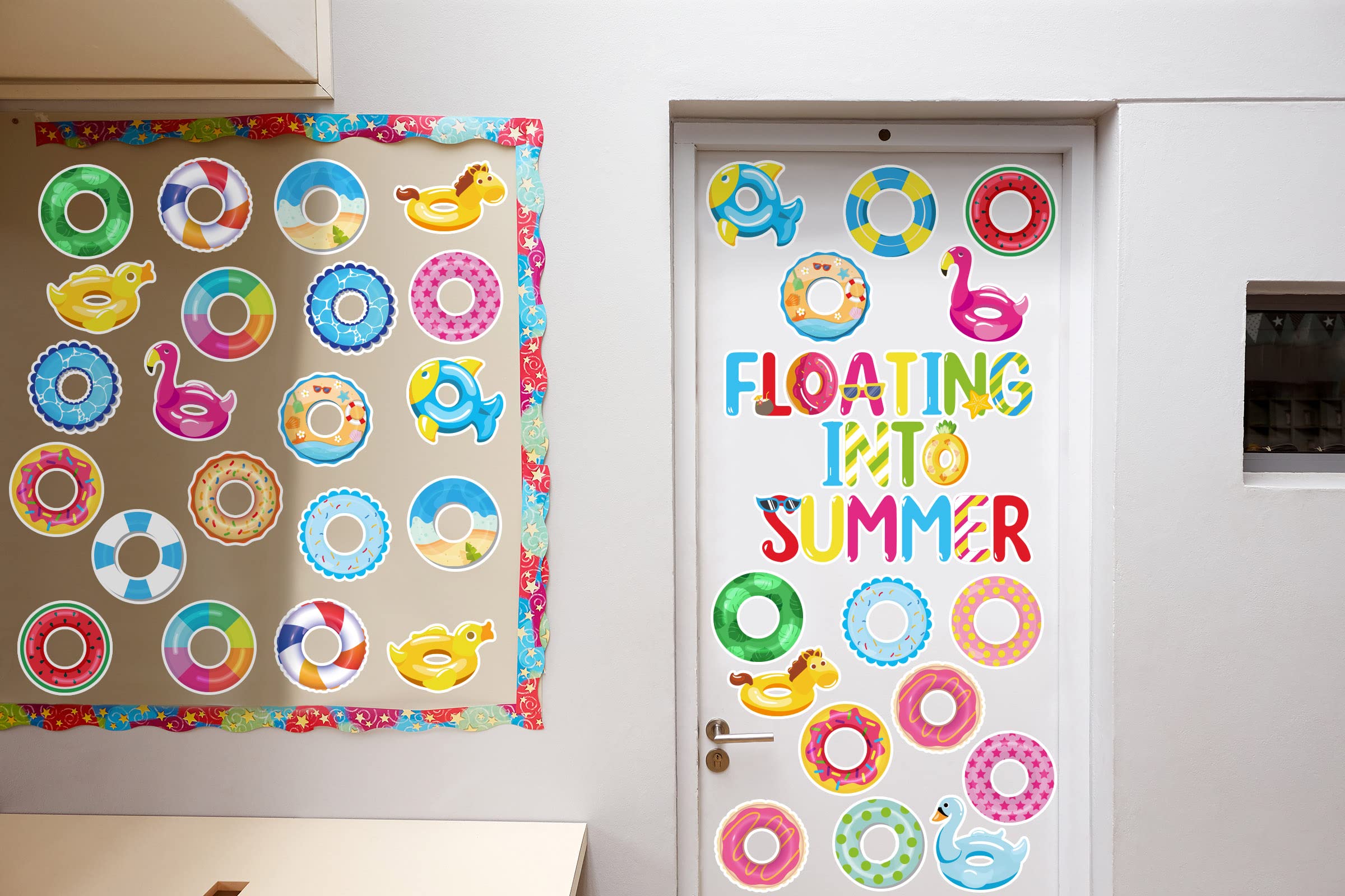 Bulletin Board Cutouts Summer Swim Ring Bulletin Board Decorations ...