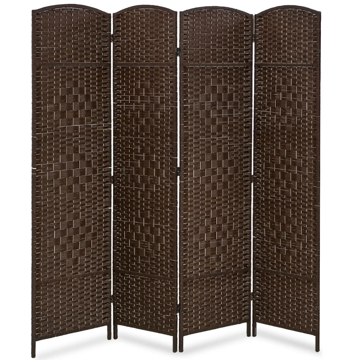 Amazon.com - Room Divider 4 Panel Folding Screen Room Divider,Wood ...