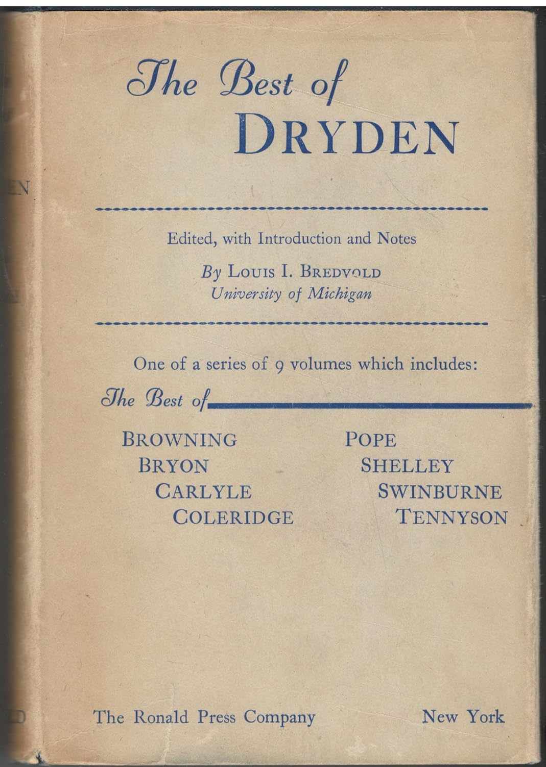 The Best of Dryden: John Dryden: Amazon.com: Books