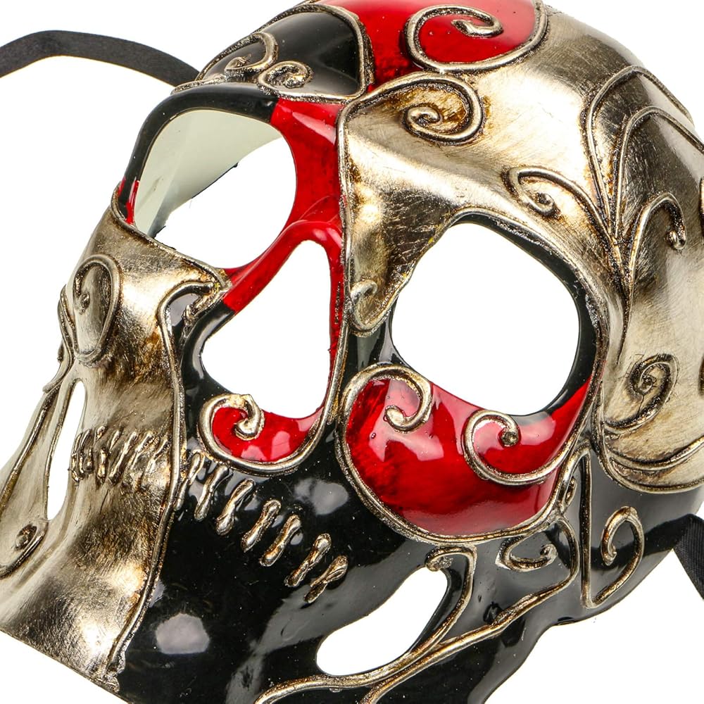 Phantom Of The Opera Skull Masquerade Mask