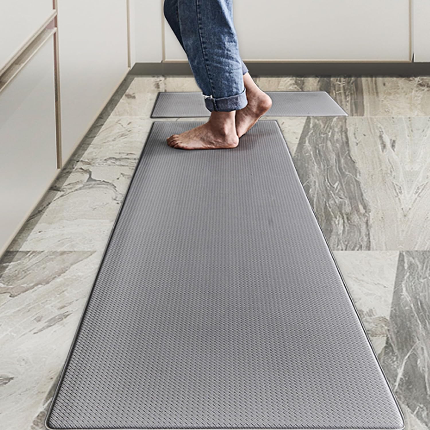 Zyntro 2 Pieces Kitchen Decor/Kitchen Floor Matt Set, Non Slip ...