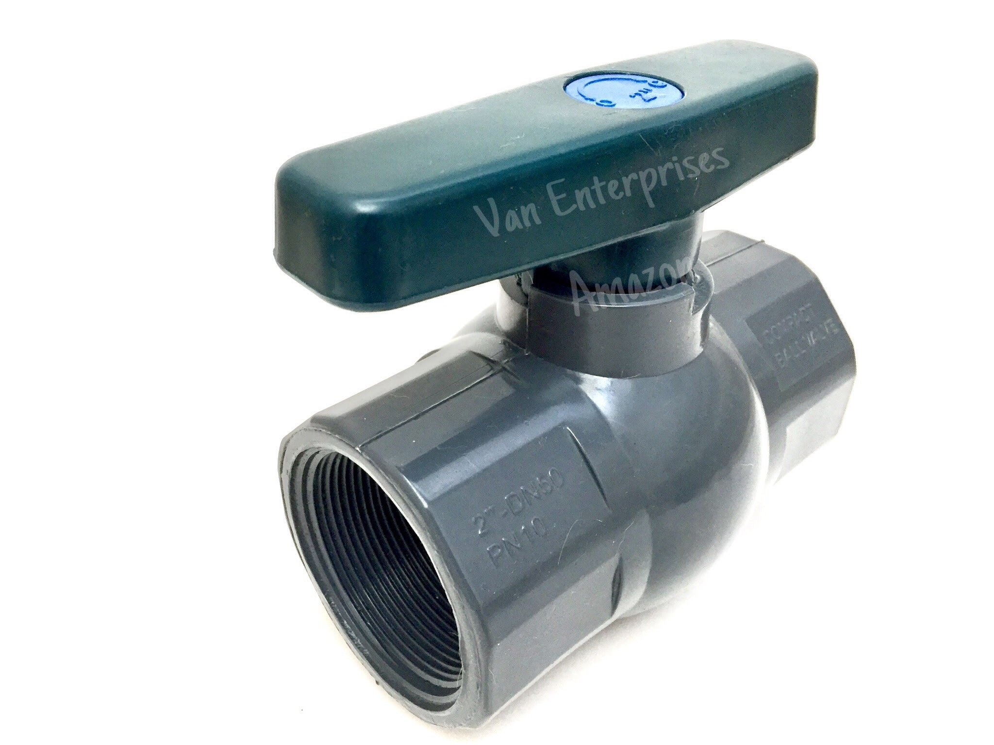 Buy Van Enterprises 2" PRO Series PVC Ball Valve. Schedule 80. Full ...