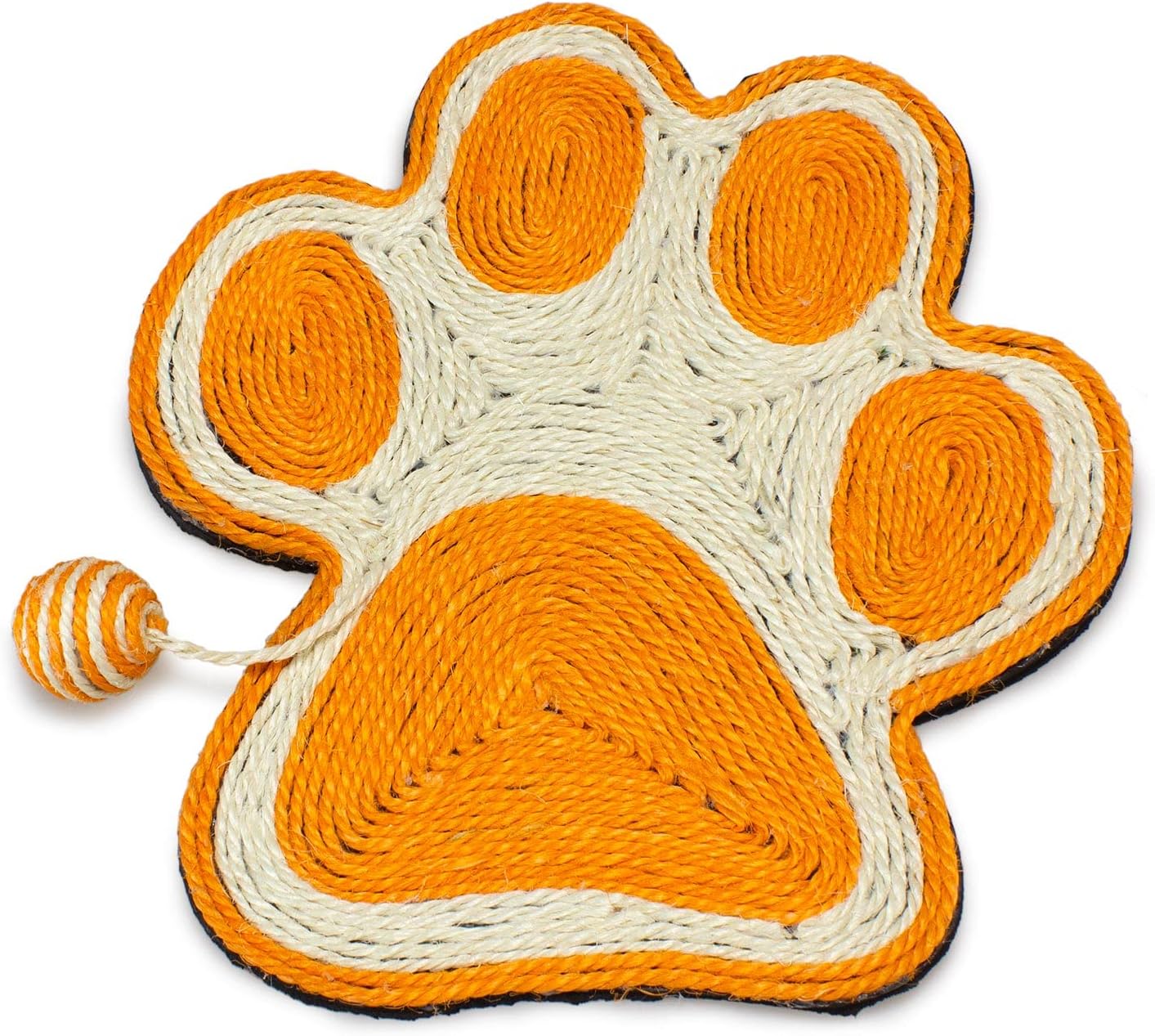 Arquivet Kratzbaum Orange mit Maus für Katzen - Orange 40x36cm : Amazon ...
