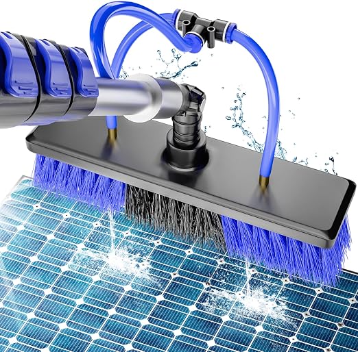 Amazon.com: 20FT Water Fed Solar Panel Cleaning Kit, Telescopic Solar ...