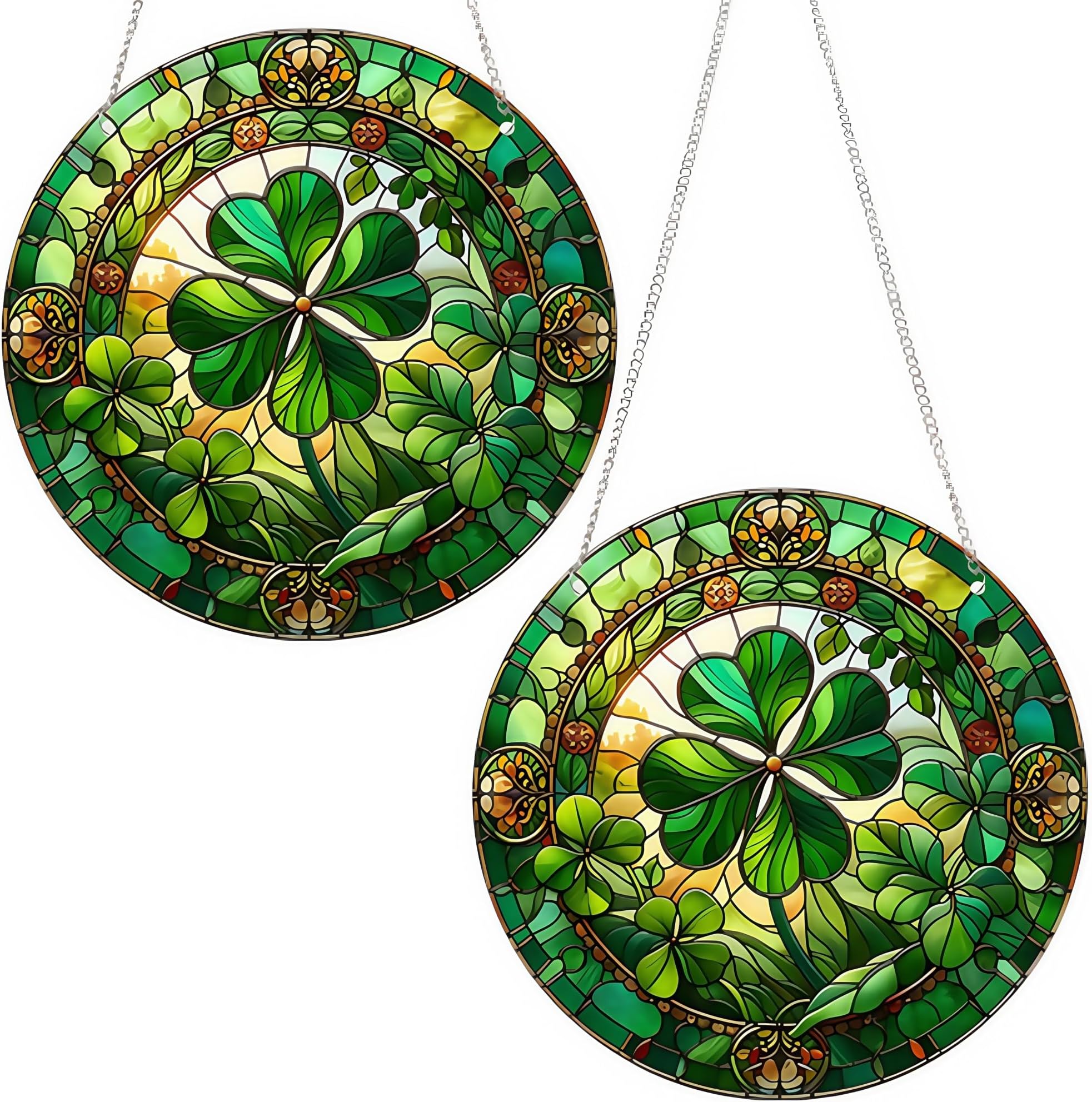 Amazon.com: Irish Christmas Ornament Shamrock Symbol of Ireland Tree ...