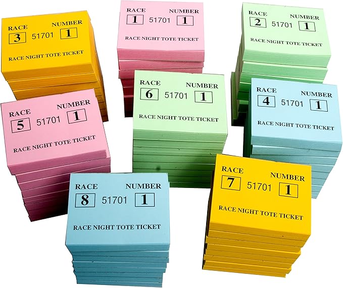 Thomas & Anca Club Supplies Ltd Race Night Tickets Fundraising Tote ...