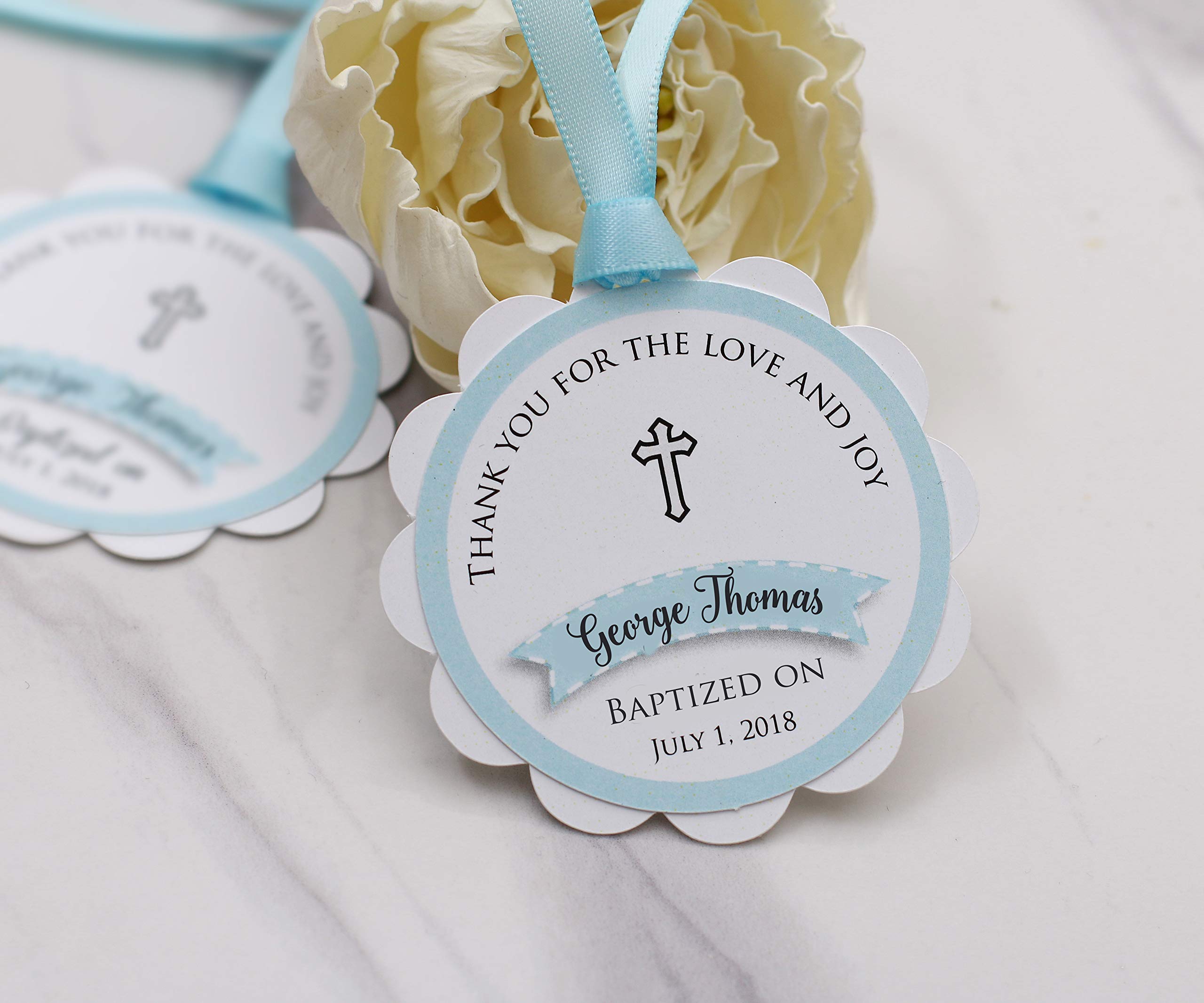 Baptism Christening Favor Tags 30pcs Baptism Hang Tags For Souvenirs