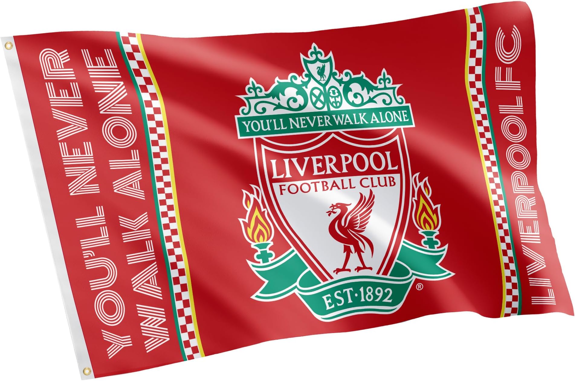 Amazon.com : FC Liverpool You'll Never Walk Alone Flag Banner 3x5 feet ...