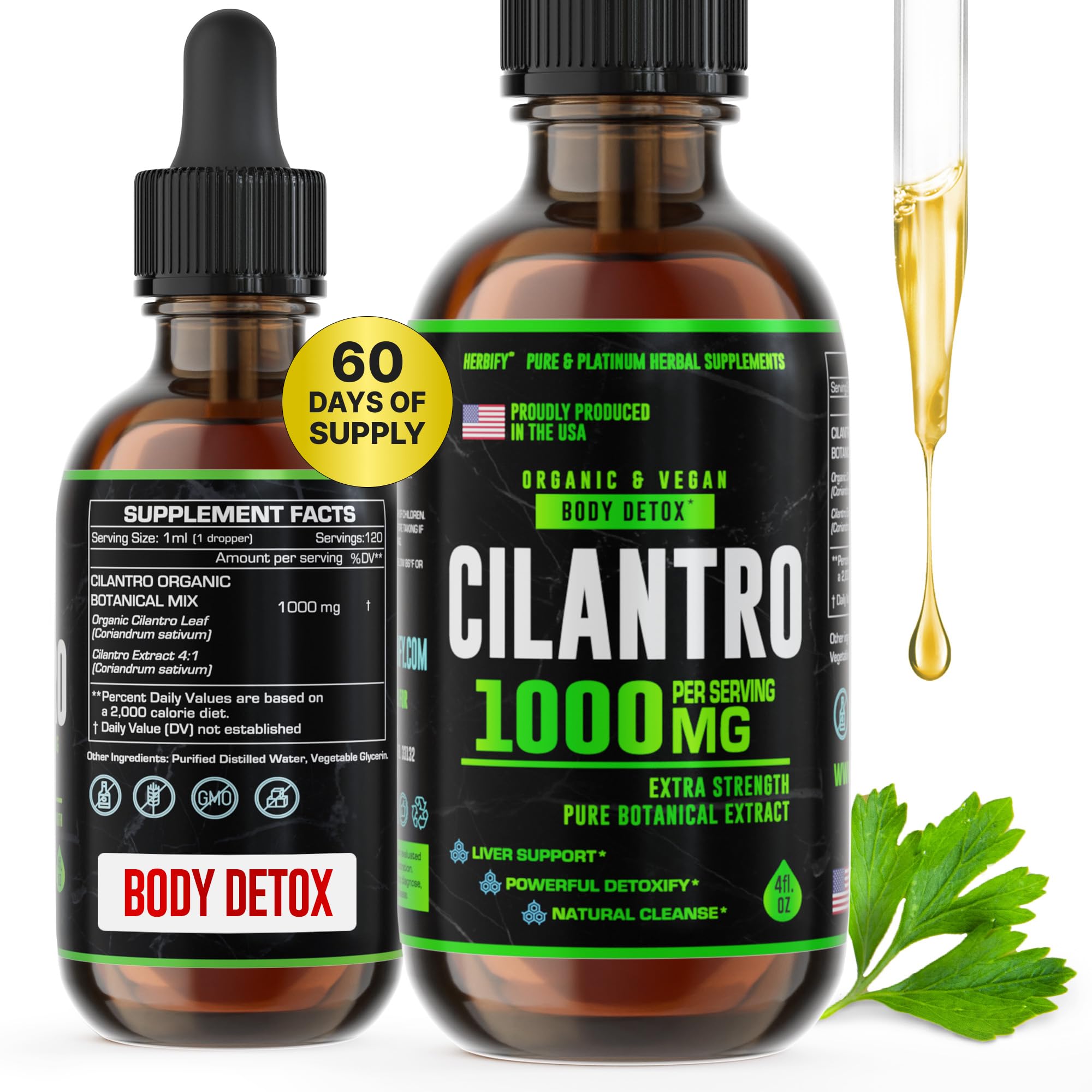 Cilantro Pills 1000mg, Cilantro Capsules (Coriandrum Sativum), Cilantro ...