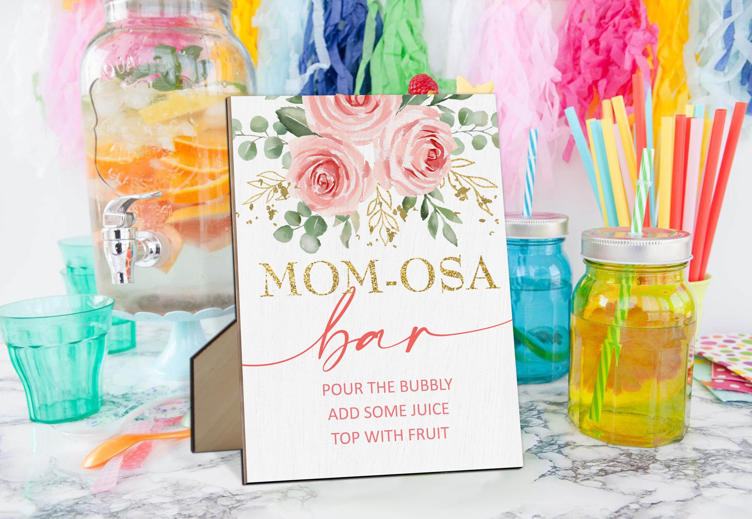 Mom Mosa Bar Sign Mom-osa Baby Shower Printable Bar Sign Mimosa Bar ...