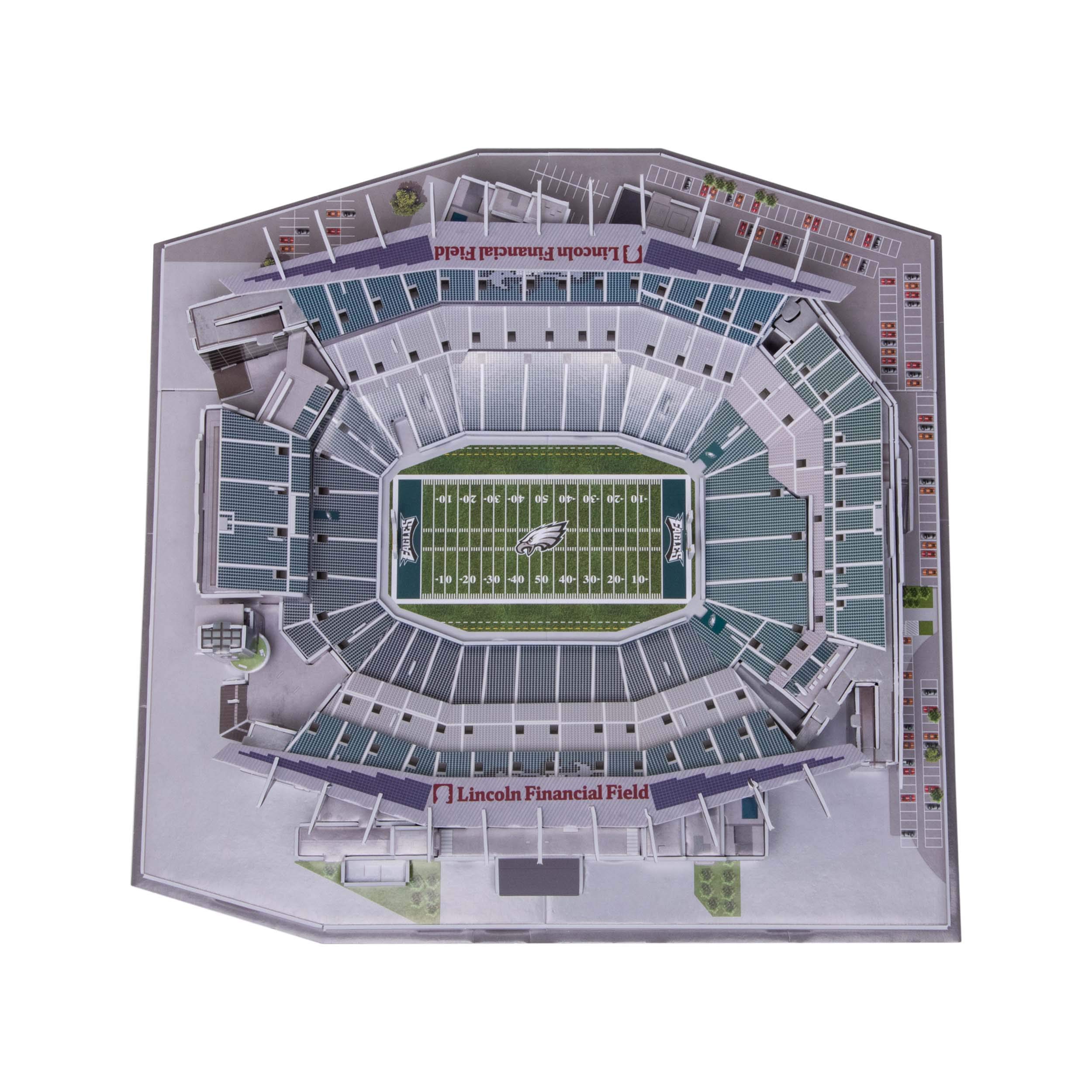 NFL Philadelphia Eagles Team Football Stadium PZLZ 3D Paper Model ...