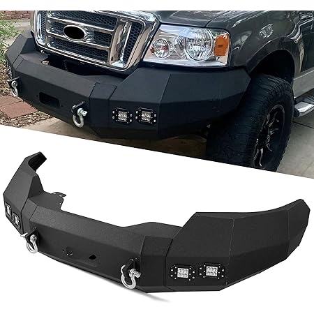 Amazon.com: Steel Front Bumper 3 Piece Compatible with 2008-2010 Ford F ...