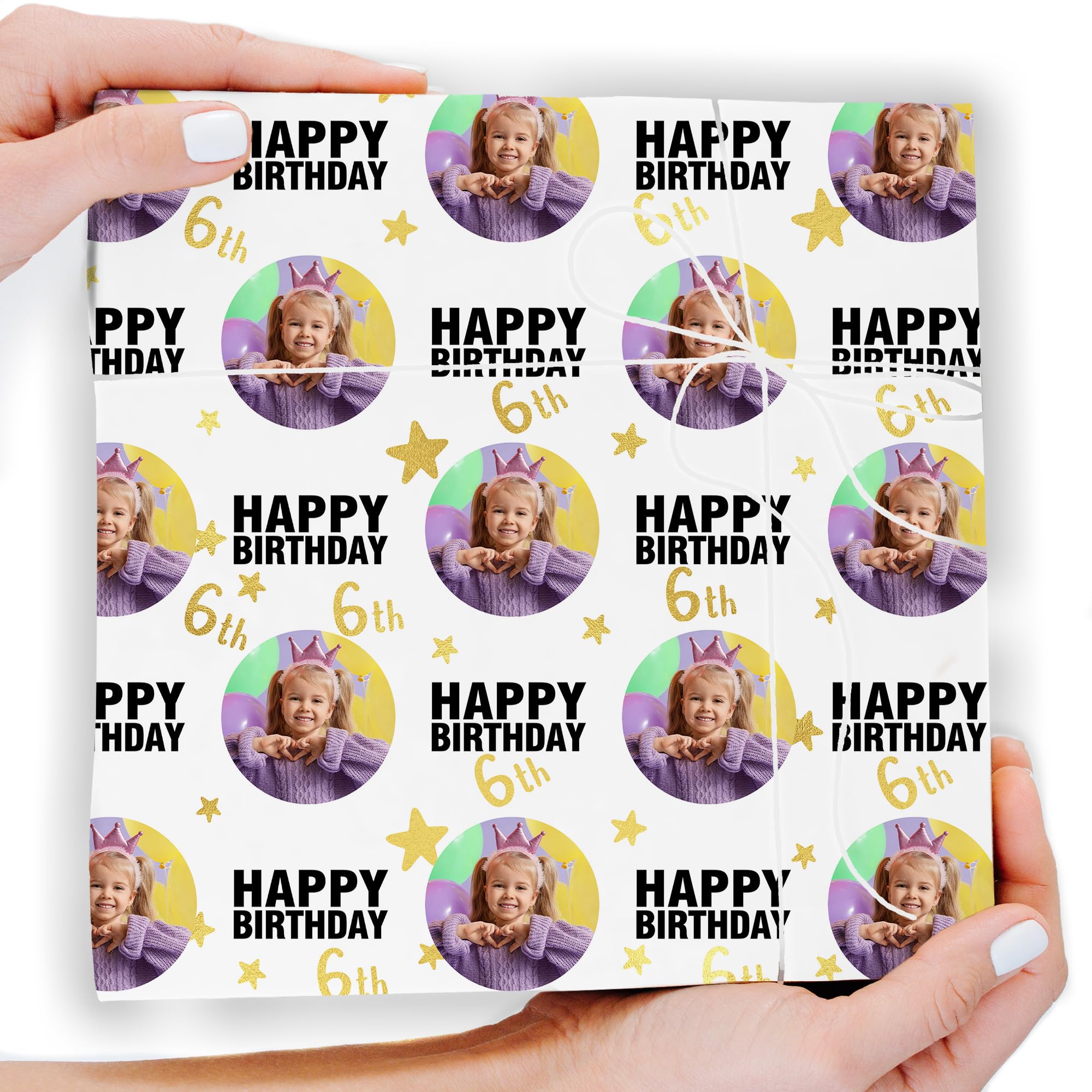 Amazon.com: FESTIMAKE Personalized Gift Wrapping Paper Birthday ...