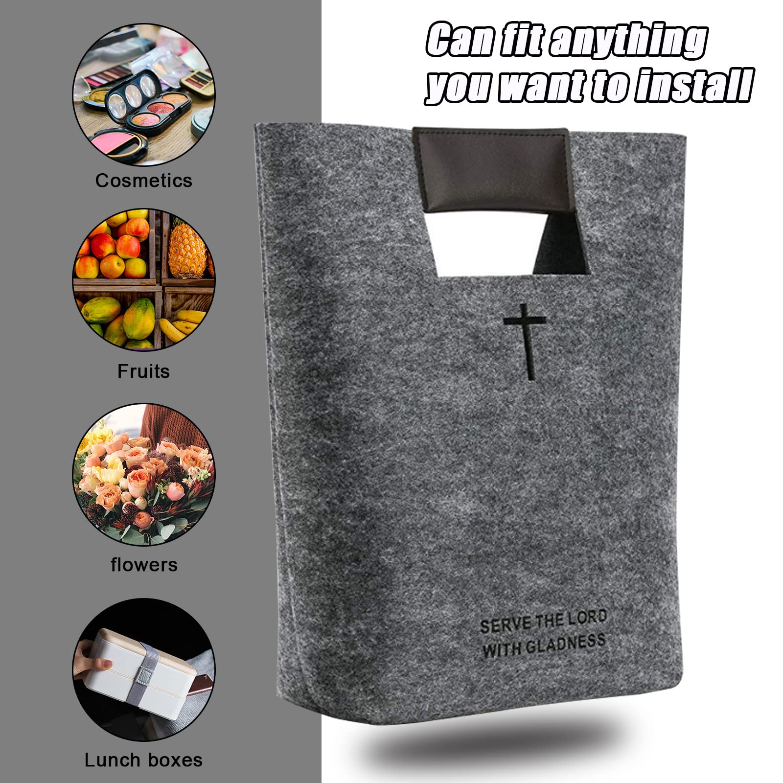 Snapklik.com : Felt Bible Cover, Bible Protective Carrying Case, Bible ...