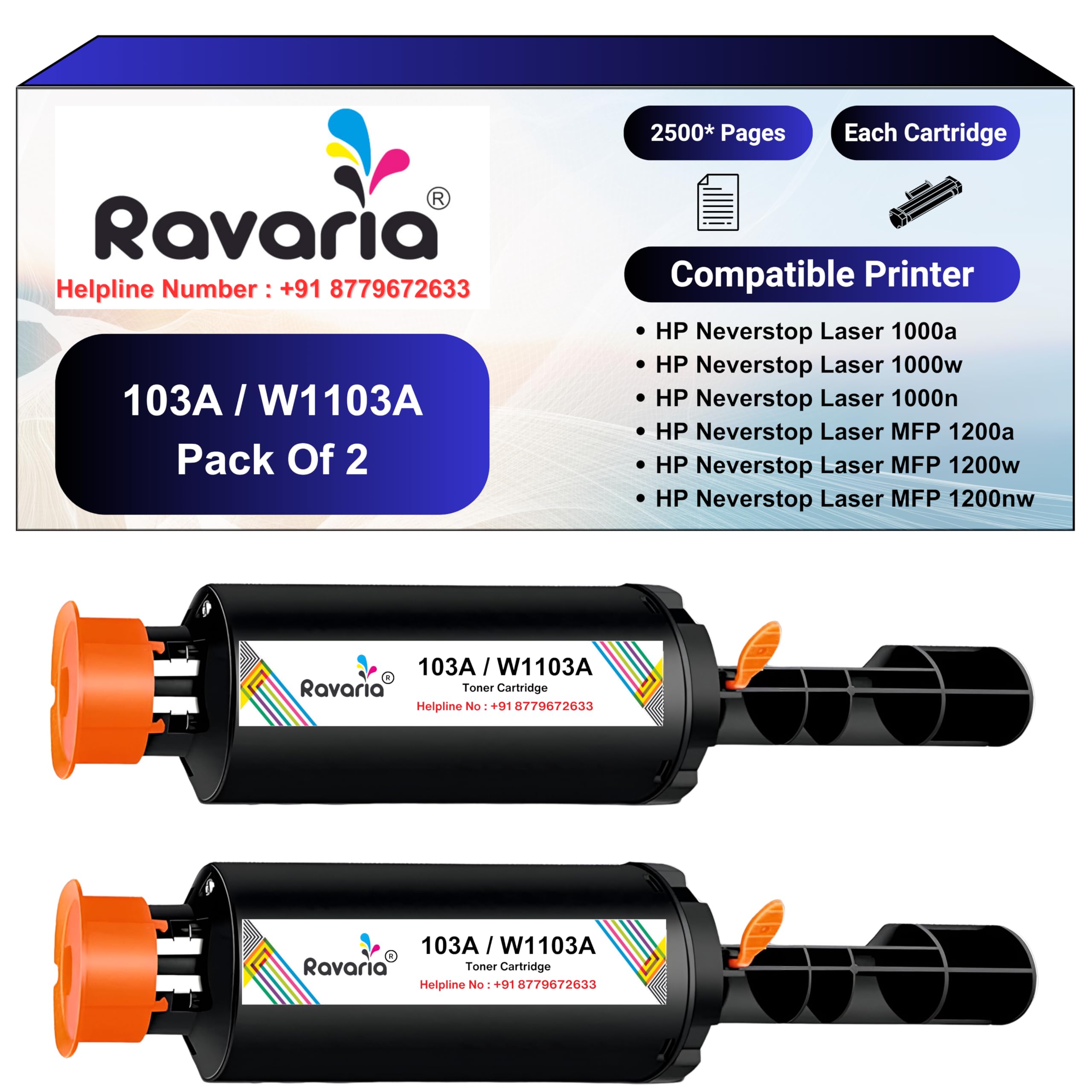 Buy Ravaria 103A / W1103A Compatible Toner Reload Kit for HP Neverstop ...