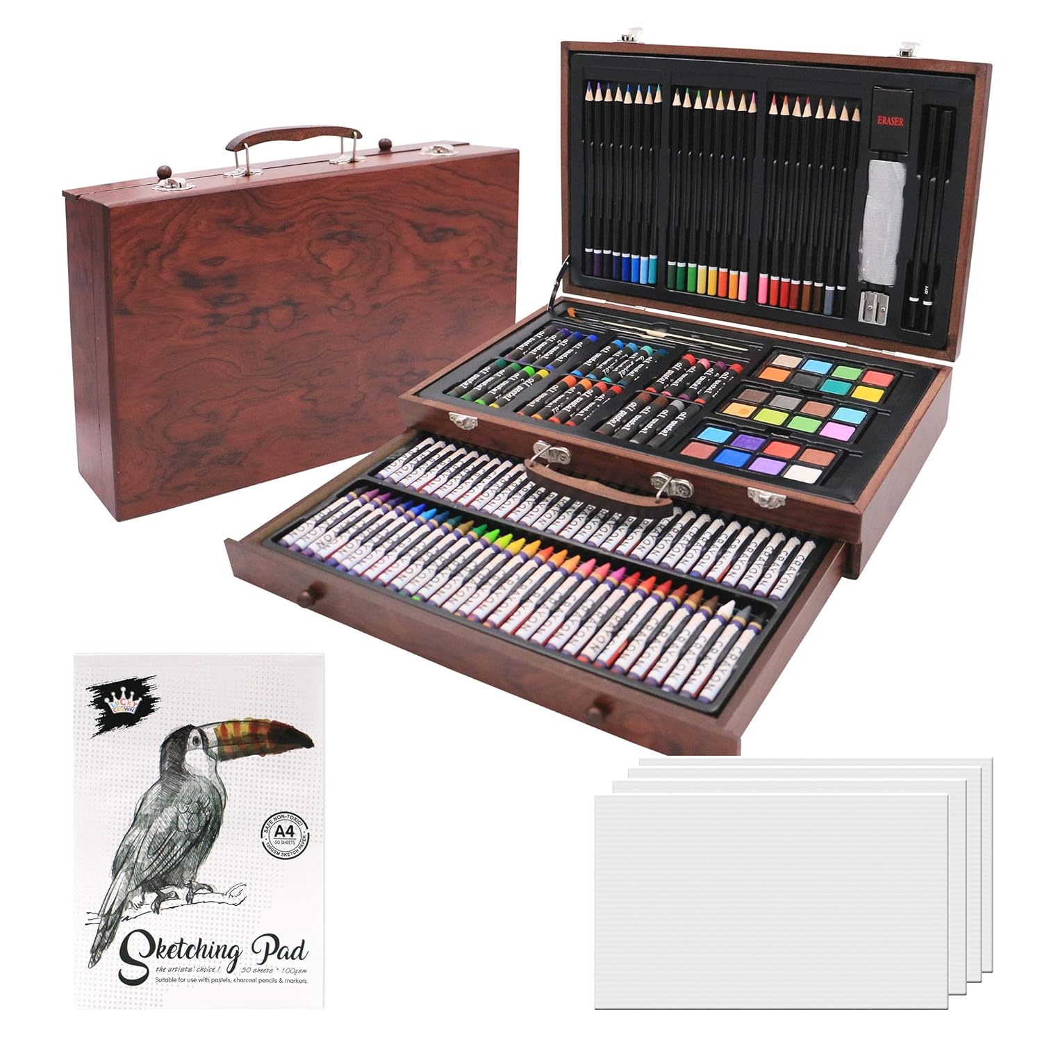 148 Piece Deluxe Art Set, Artist Drawing&Painting Set, Art Supplies ...