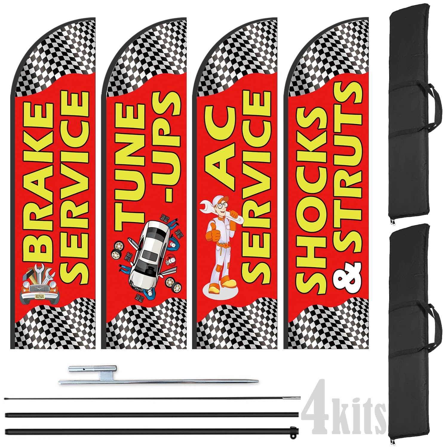 Amazon.com : Auto Repair Shop Advertising Flags for Car Truck Repair ...