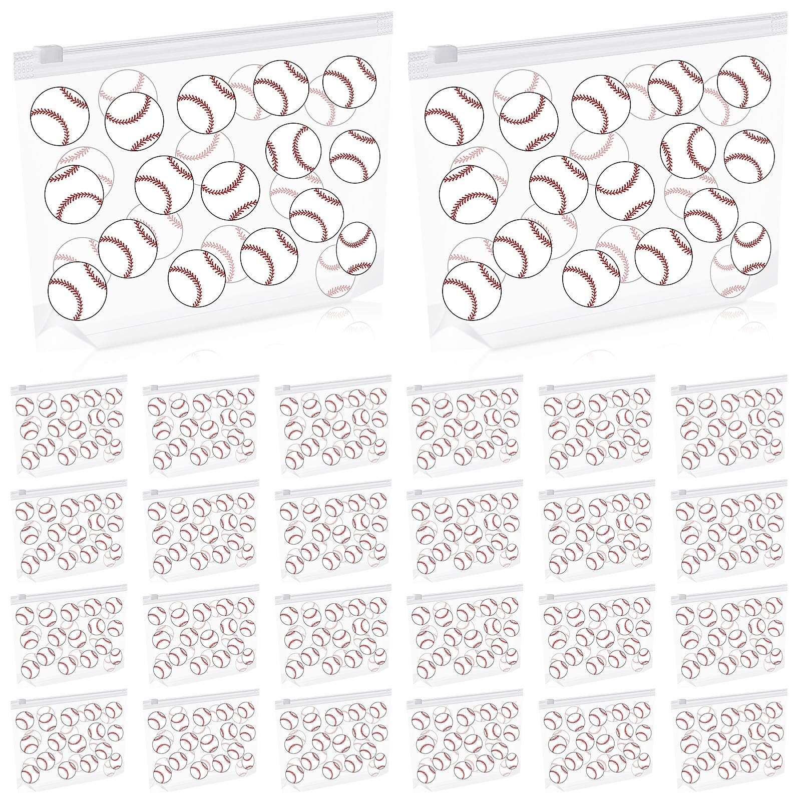 Thyle 100 Pcs Football Baseball Makeup Bag Makeup and Accessory Bags ...