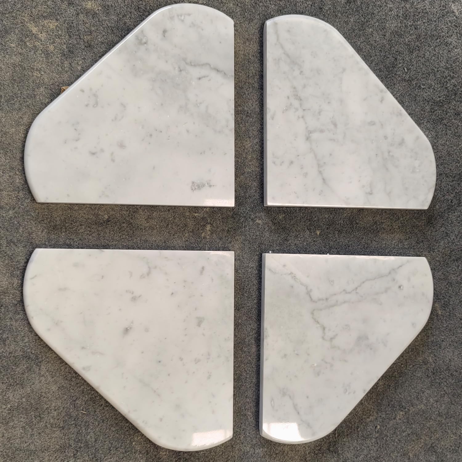 Lovdeco Marble Corner Shelf Wall Mount, Carrara Marble Corner Shower ...