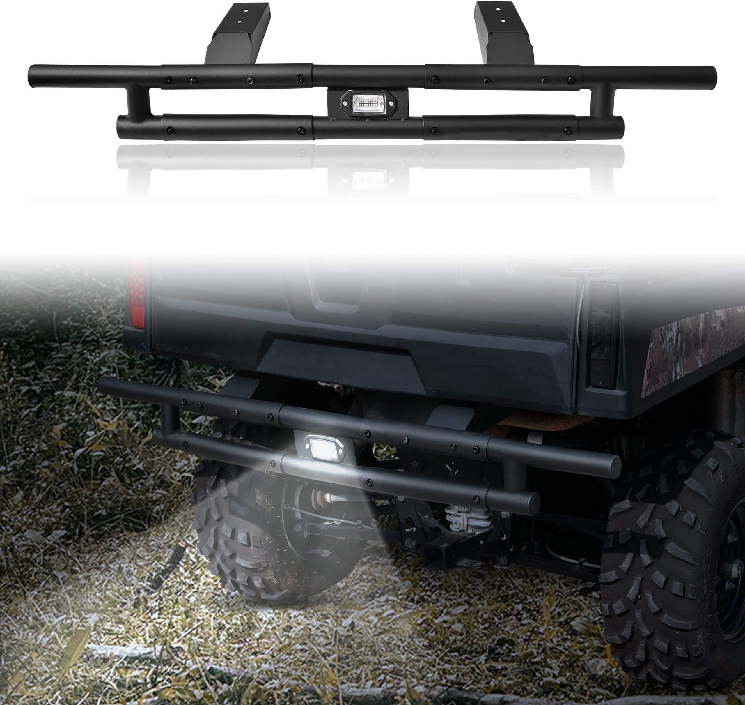 Amazon.com: SAUTVS Rear Bumper with Light for Polaris Ranger 570 ...