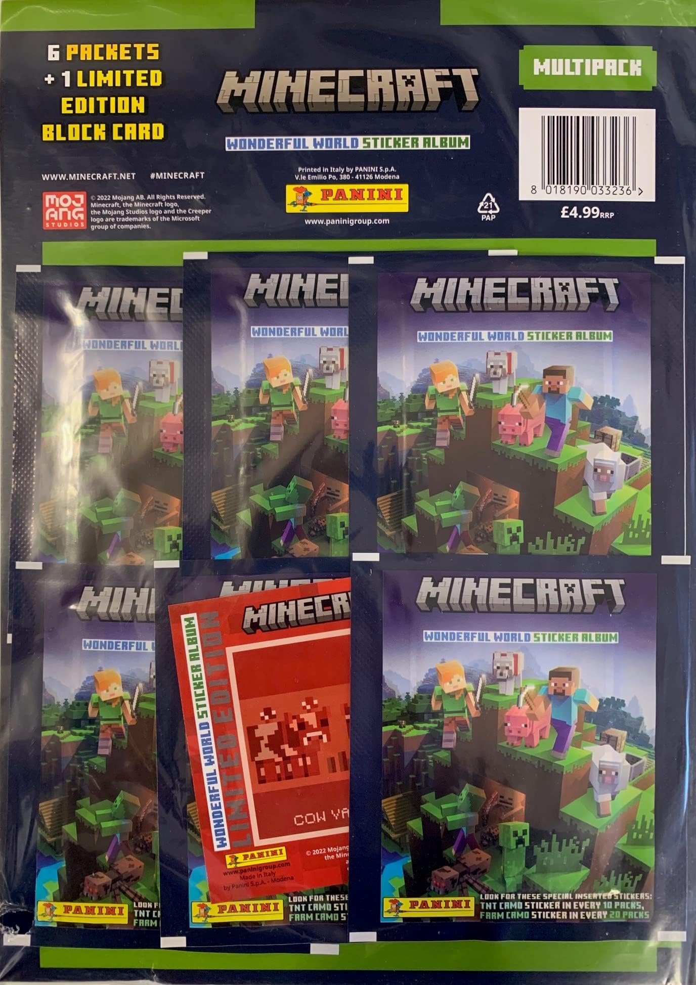 Panini Minecraft Wonderful World Sticker Collection - Multipack ...