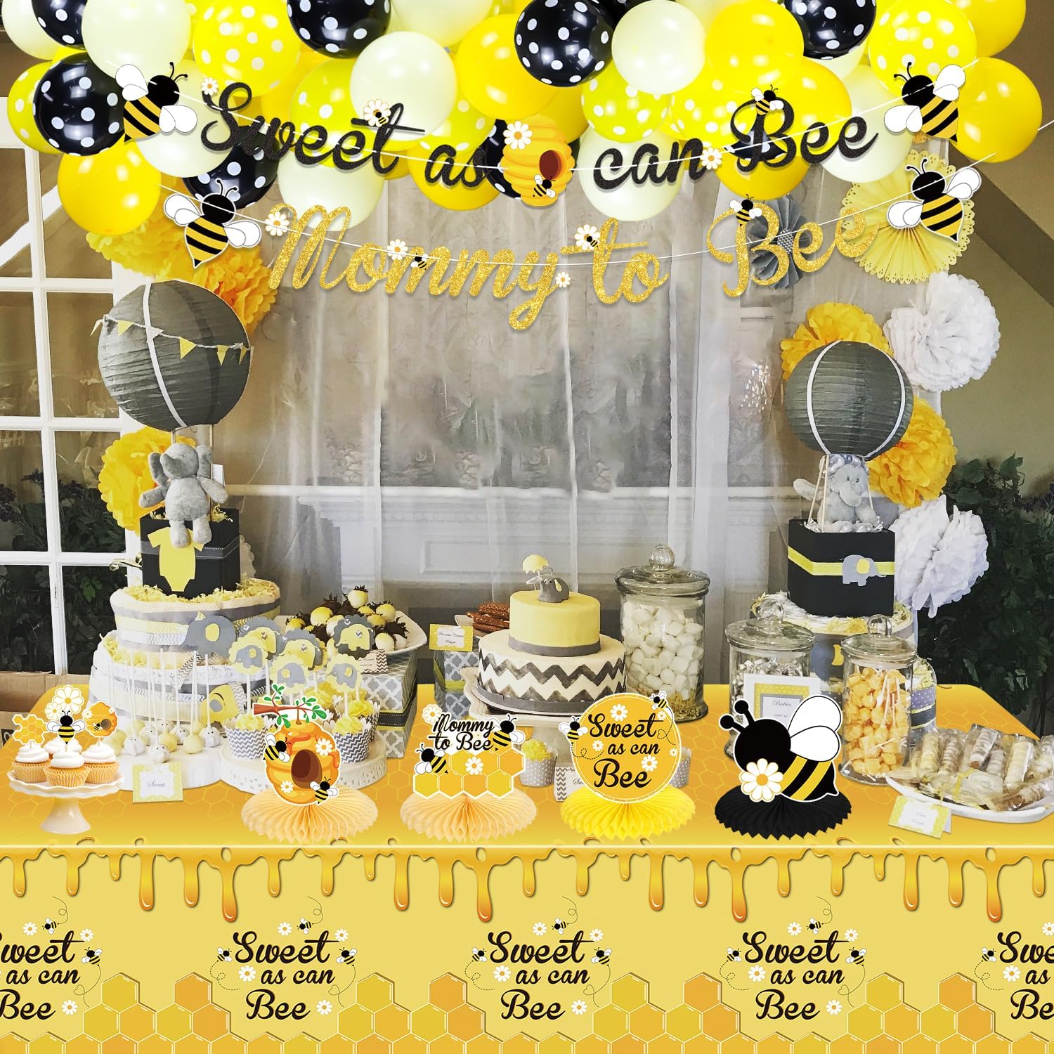 Bee Themed Baby Shower Decorations Treat Table For A