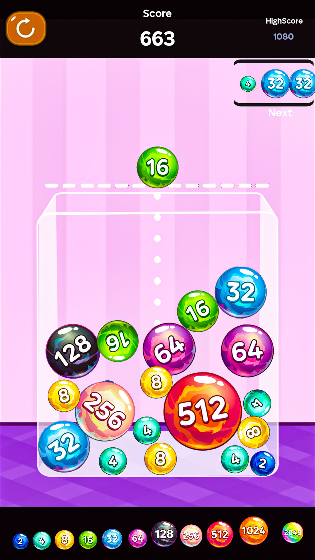 Bubble Ball 2048 Merge Drop Puzzle: 2248 Number Match Fellas Fusion ...