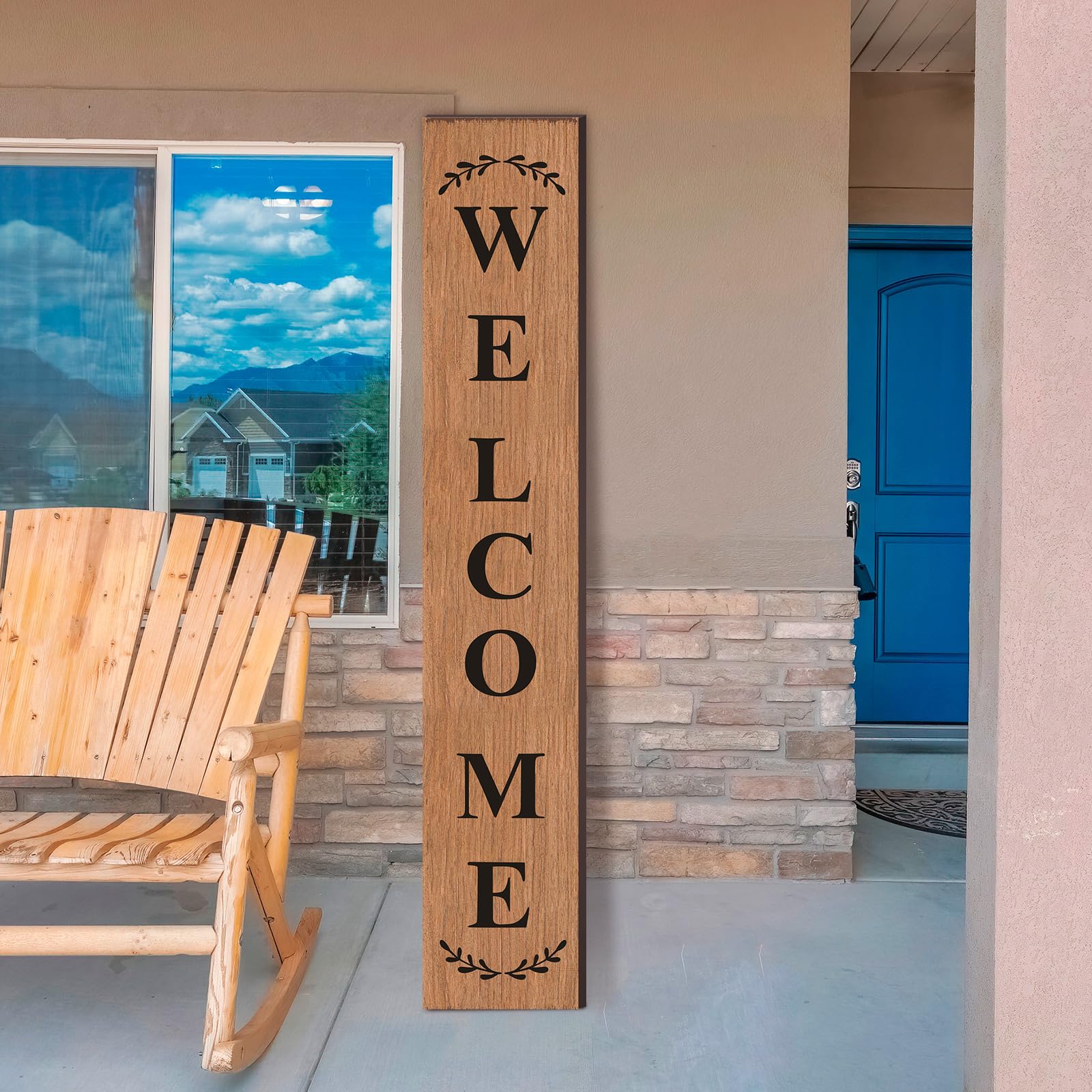 Snapklik.com : Suzile 47 X 8 Inches Welcome Sign For Front Door Porch ...