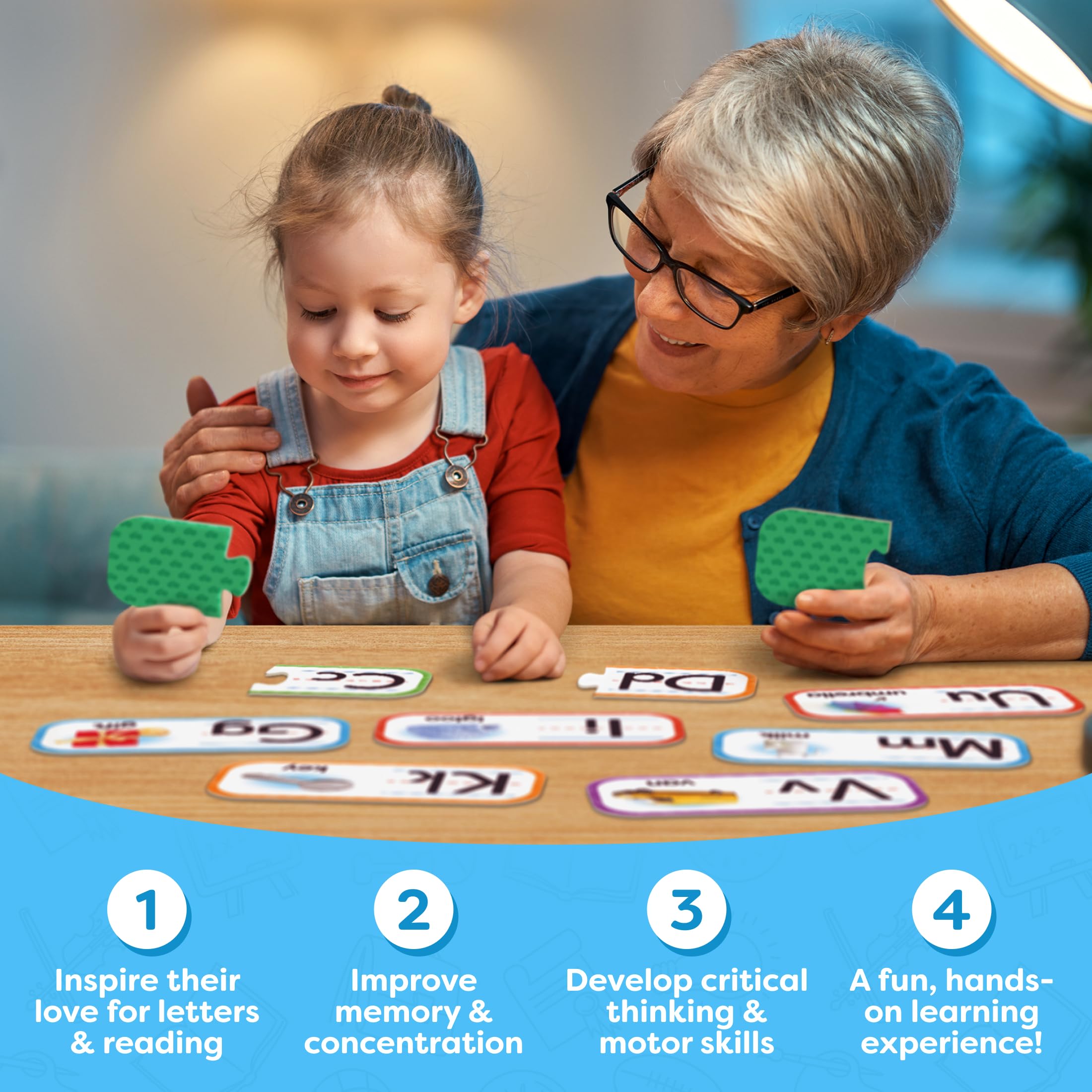 Snapklik.com : Alphabet Puzzle Games For Kindergarten - 26 Pairs Self ...