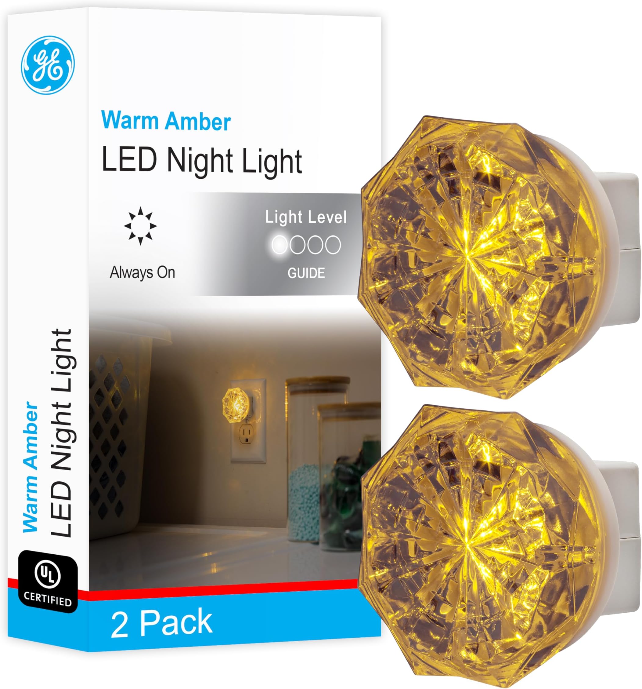 Amazon.com: GE Jewel LED Night Light, Plug-in, Dusk to Dawn Sensor ...
