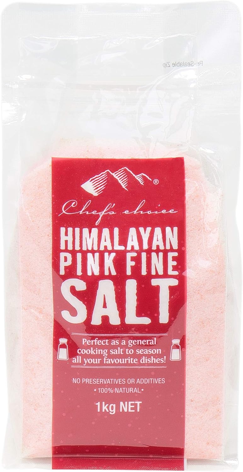 Chef's Choice Natural Himalayan Fine Rock Salt, 1 kg : Amazon.com.au ...