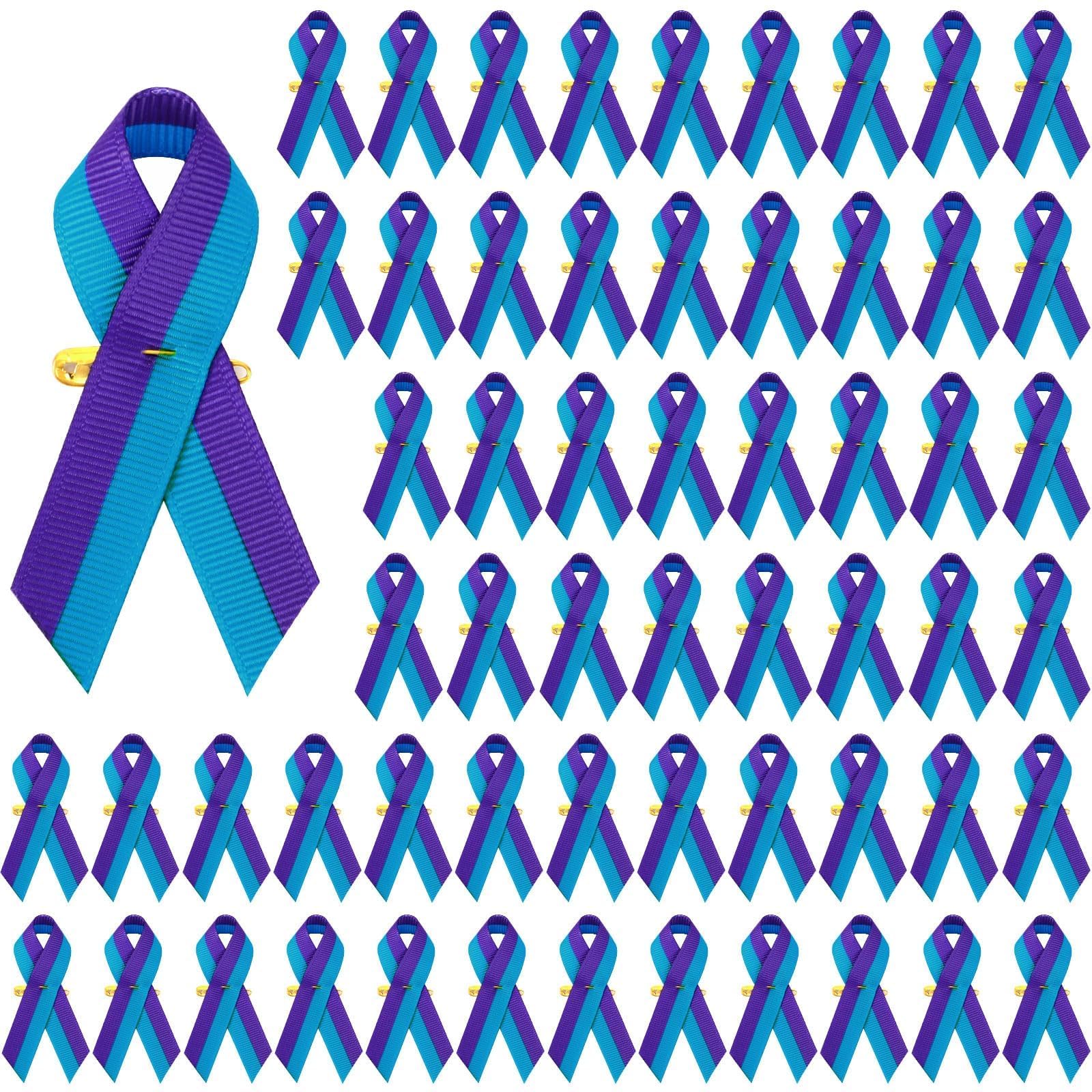 Amazon.com: DECYOOL 150 Pcs Suicide Prevention Awareness Ribbons with ...