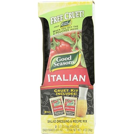 Amazon.com : Good Seasons Salad Dressing & Recipe Kit, Cruet with 2 ...