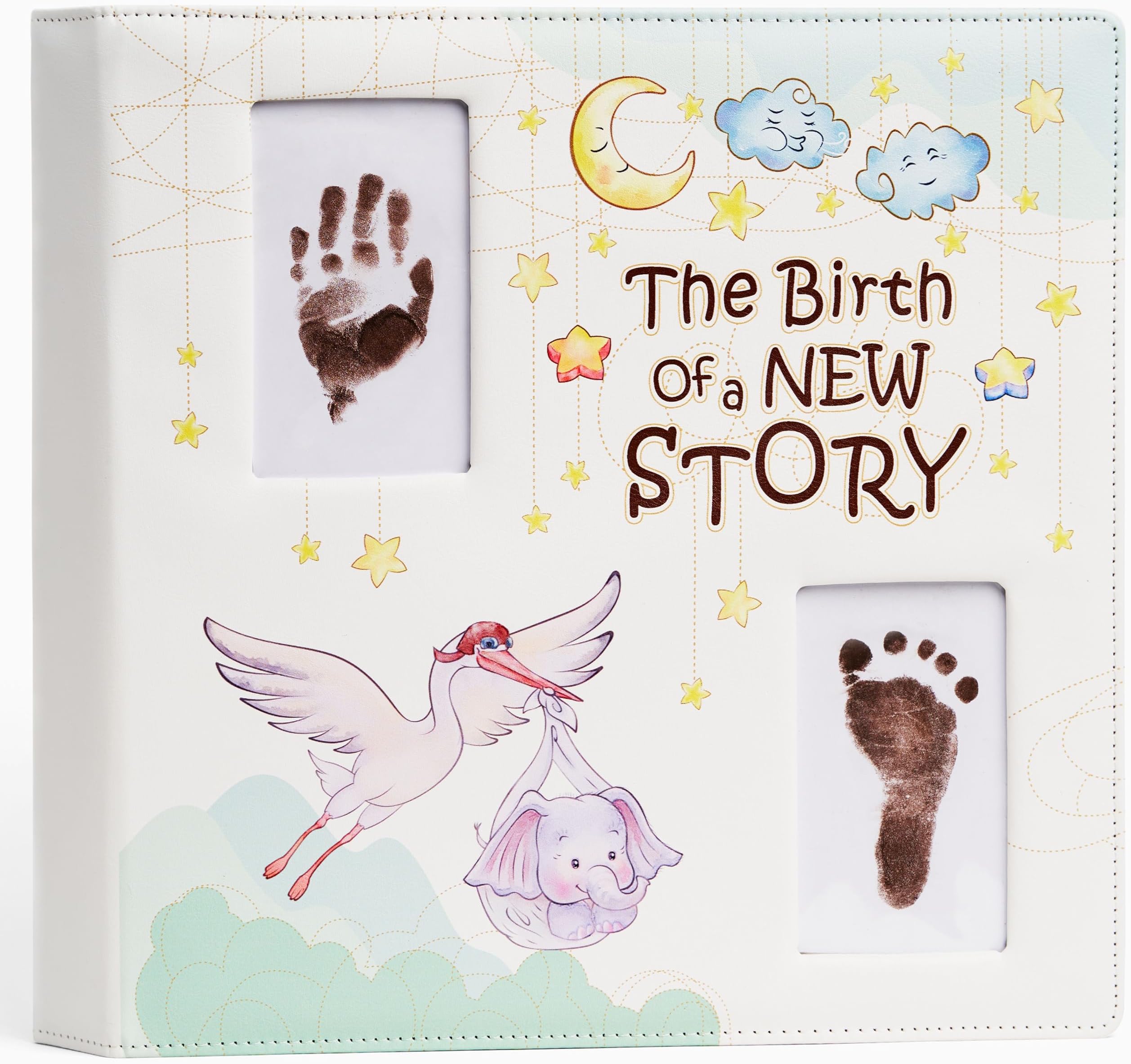 Amazon.com: Keepsake Baby Memory Book Girl Boy – Timeless Leather-Bound ...