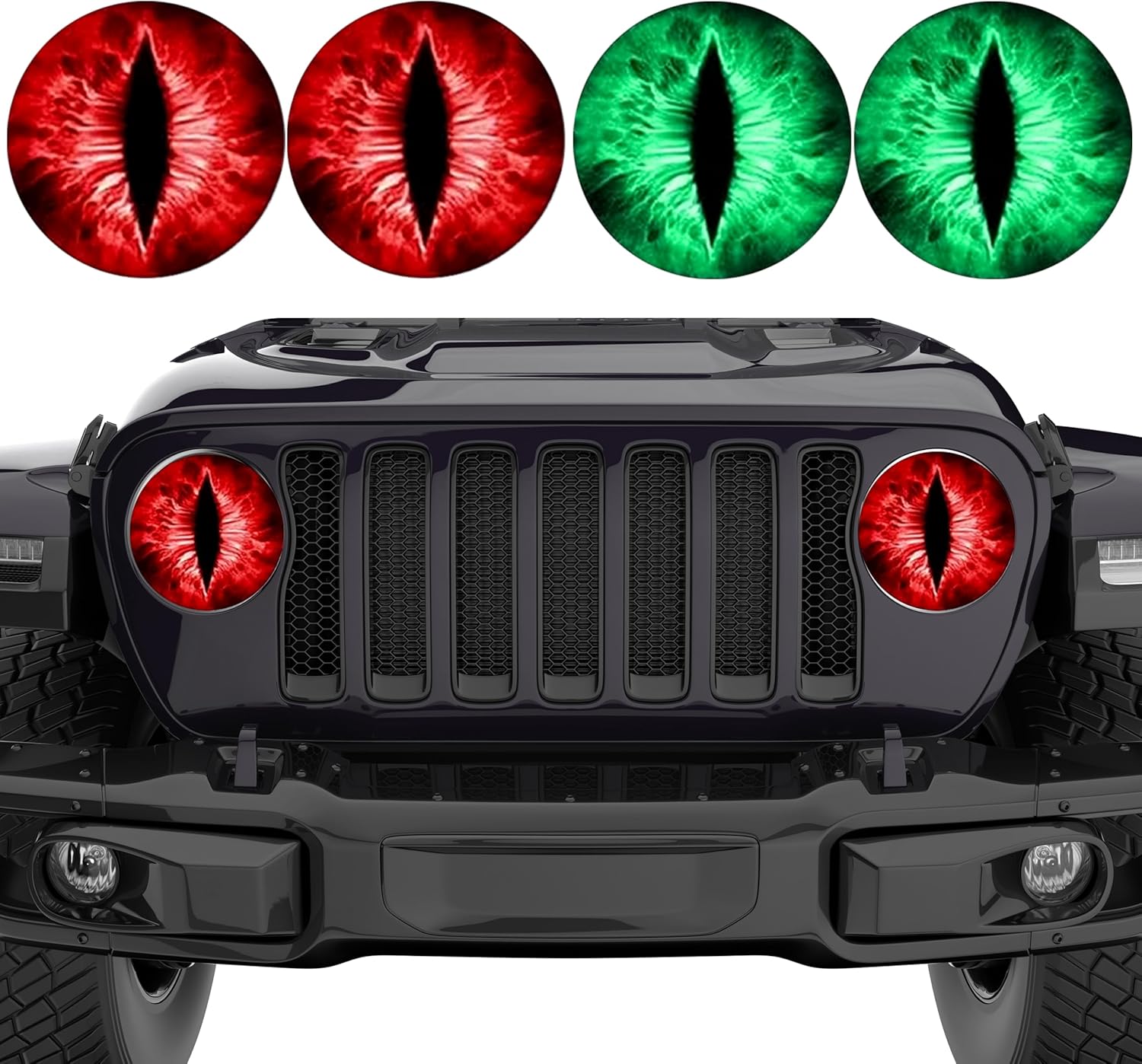 Amazon.com - SlaviteFestiwal Beast Eyes Headlight Decals - 2 Pairs ...