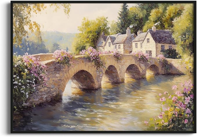 Amazon.com: Thomas Kinkade Inspired Landscape Wall Art Classic American ...
