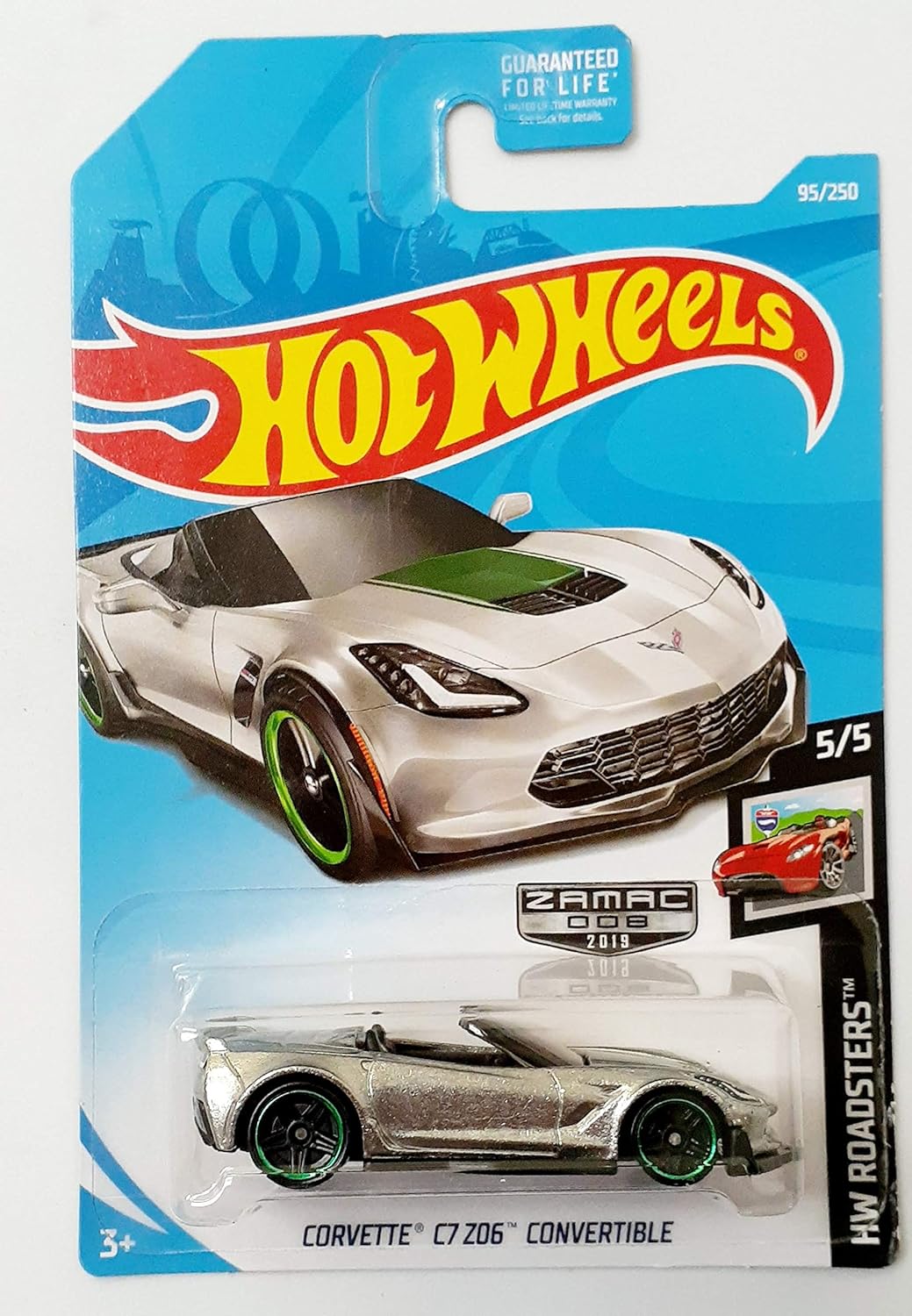 Amazon.com: Hot Wheels Corvette C7 Z06 Convertible 95/250 Silver : Toys ...