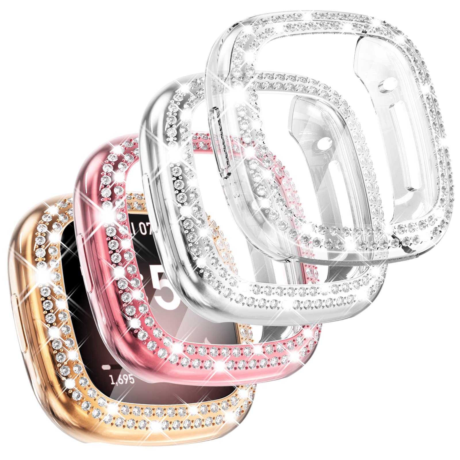 Amazon.com: CHANCHY 4 Pack Compatible with Fitbit Versa 3 Screen ...