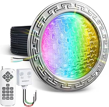 Amazon.com : SURAIELEC 12V AC Pool Lights for Inground Pool, 10 inch ...