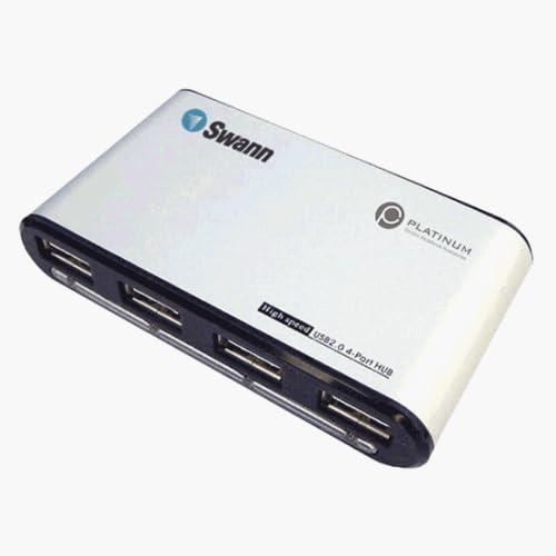 Swann Platinum Slimline High Speed USB 2.0 4-Port Powered Hub : Amazon ...