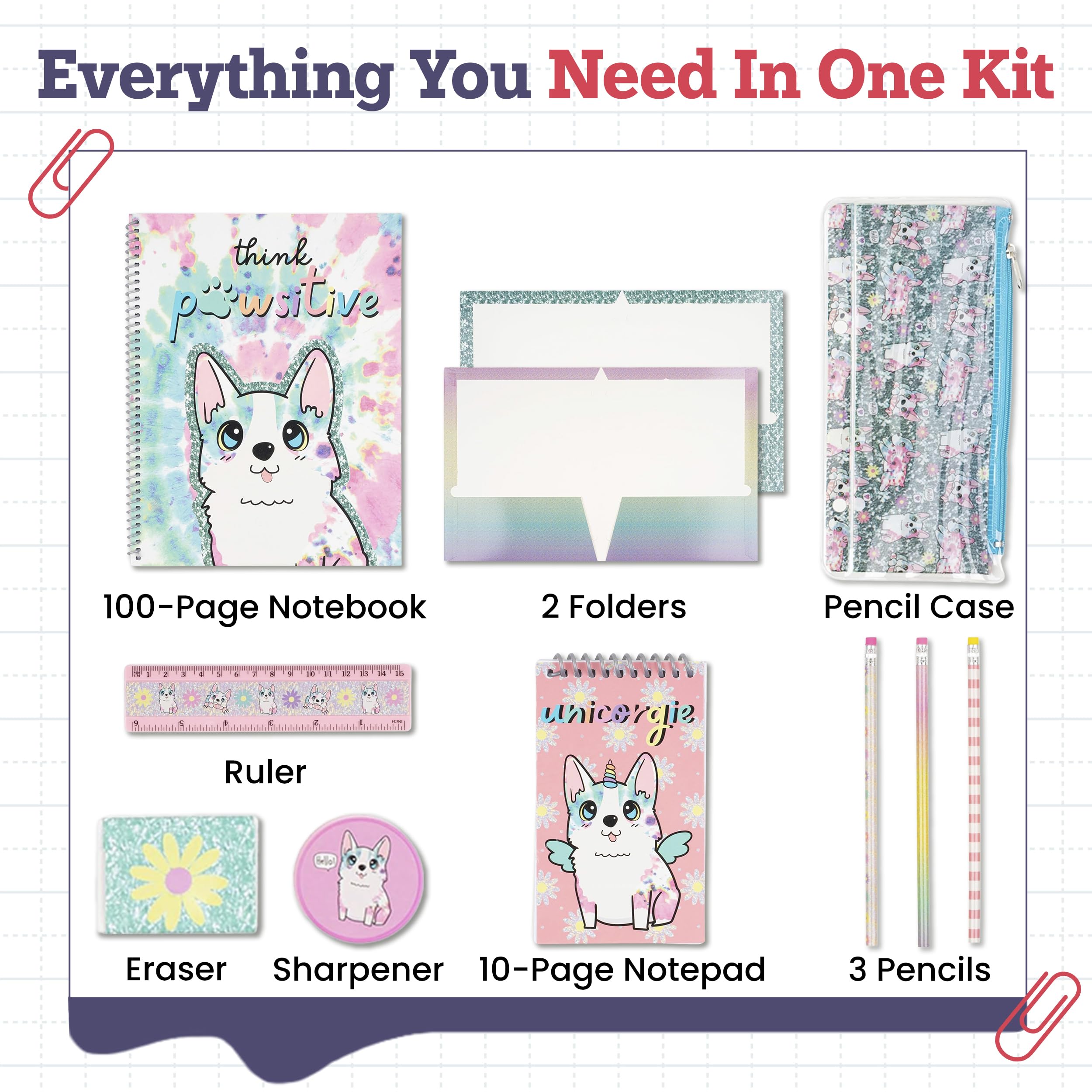 Snapklik.com : VOTUM Kids Back To School Supplies Kit - 11 Pcs Cute ...