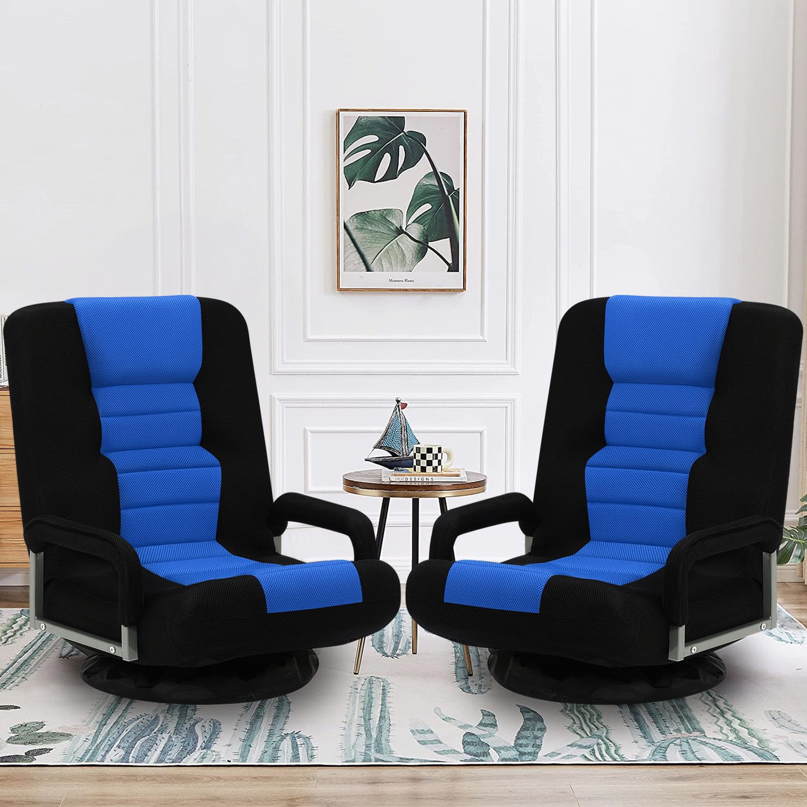 Amazon.com: ACIPENSER Swivel Gaming Chair Multipurpose 2PACK Floor ...