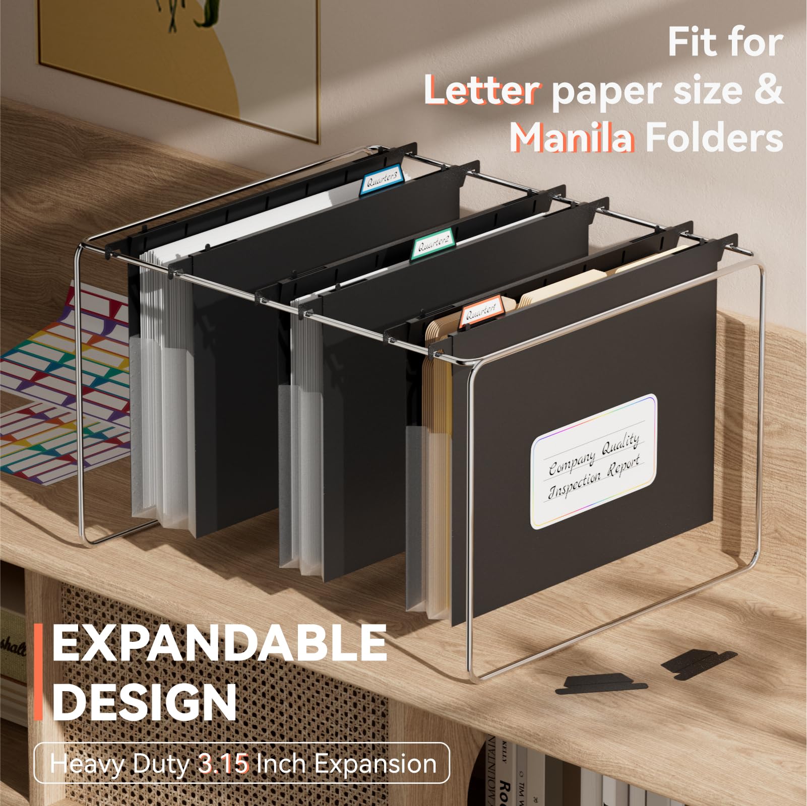 Snapklik.com : Plastic Expanding Hanging File Folders,Reinforced 3.15 ...
