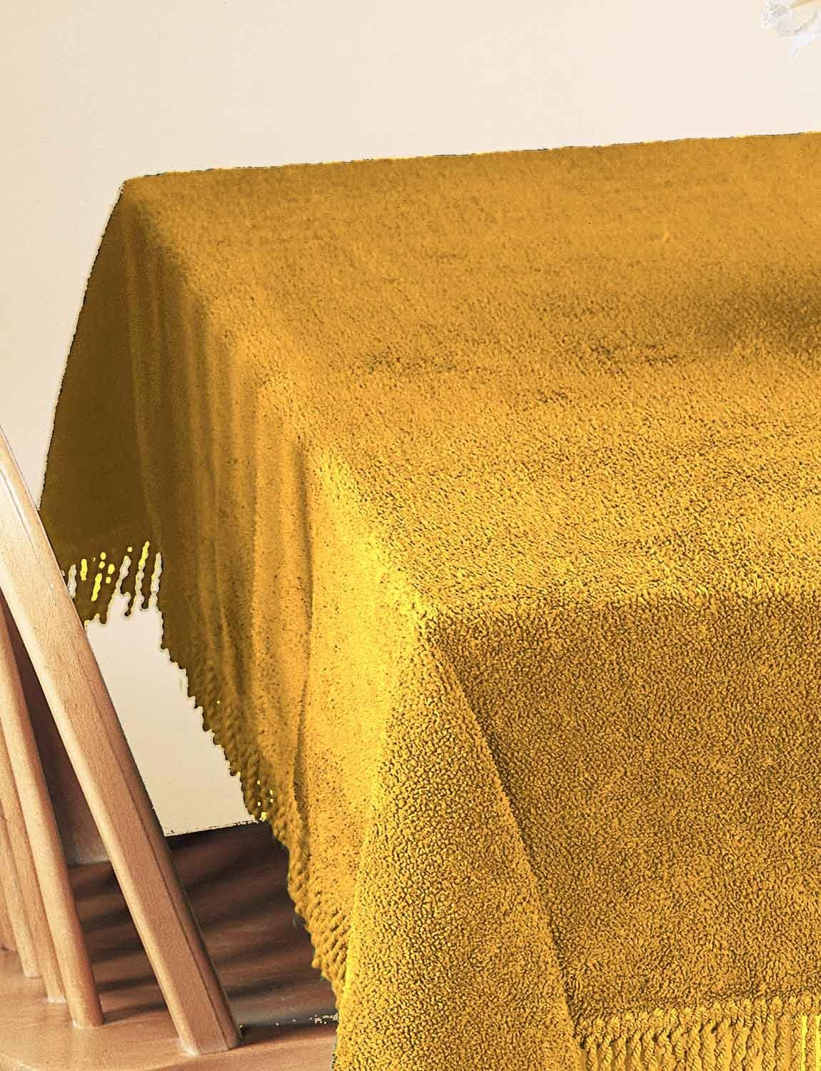 Amazon.com: Chums Cotton Table Cover Chenille Gold : Home & Kitchen
