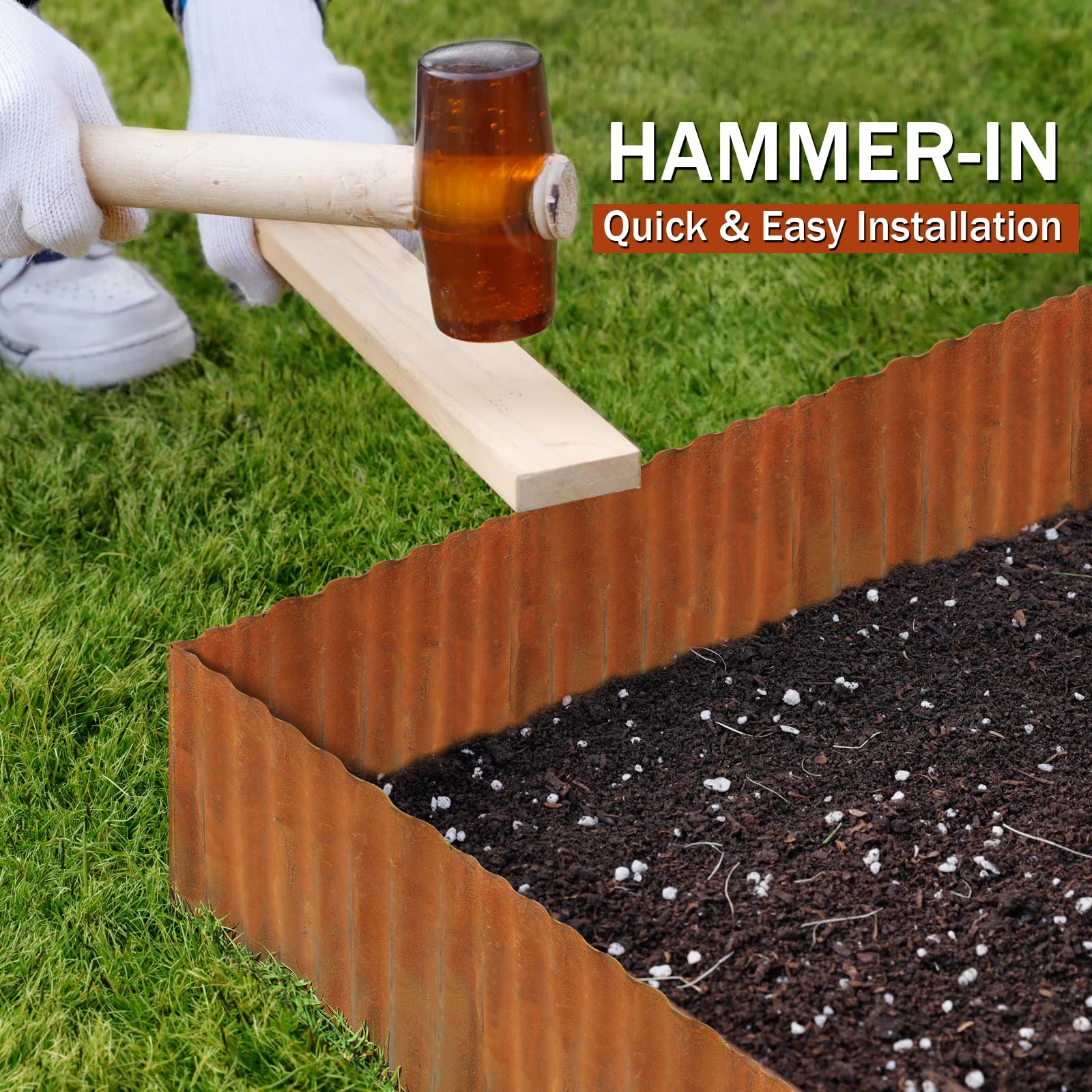 Snapklik.com : DAVIGADEN Metal Landscape Edging,Garden Edging Border ...