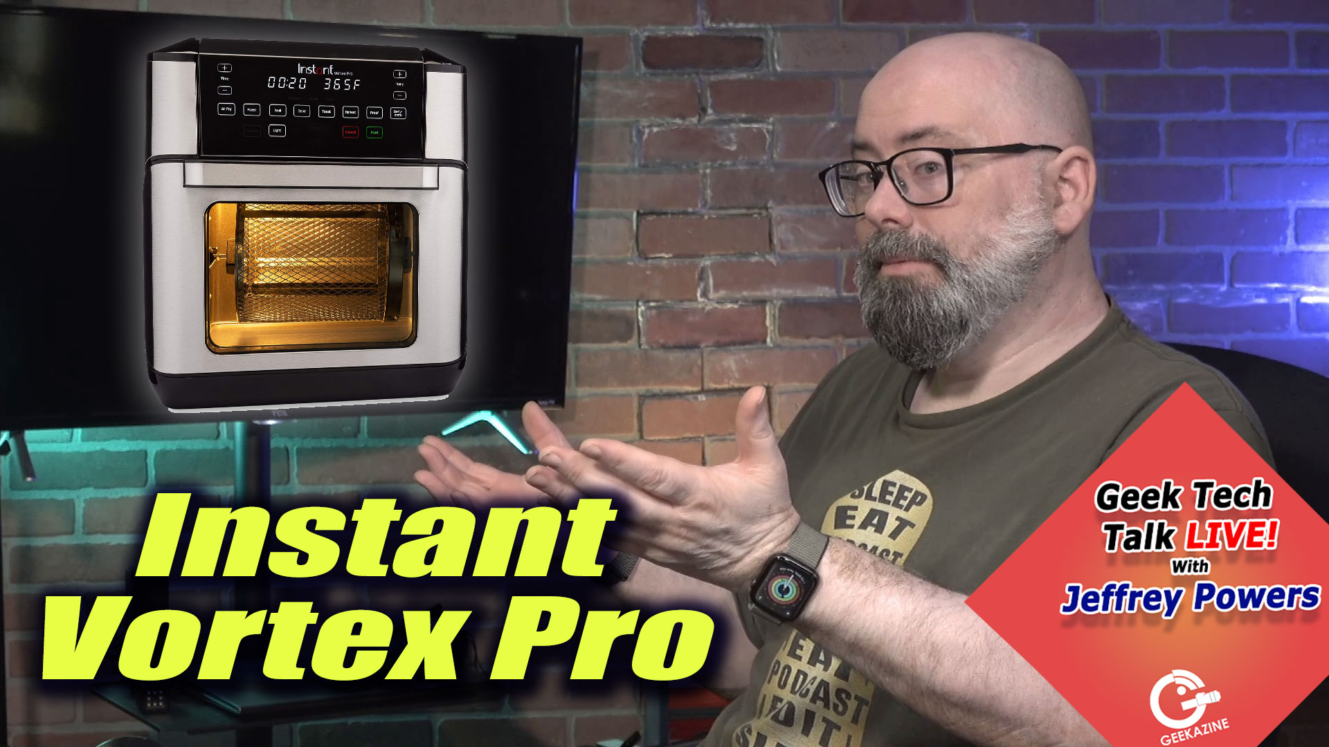 Watch Instant Vortex Pro Air Fryer Unbox, Setup on Amazon Live