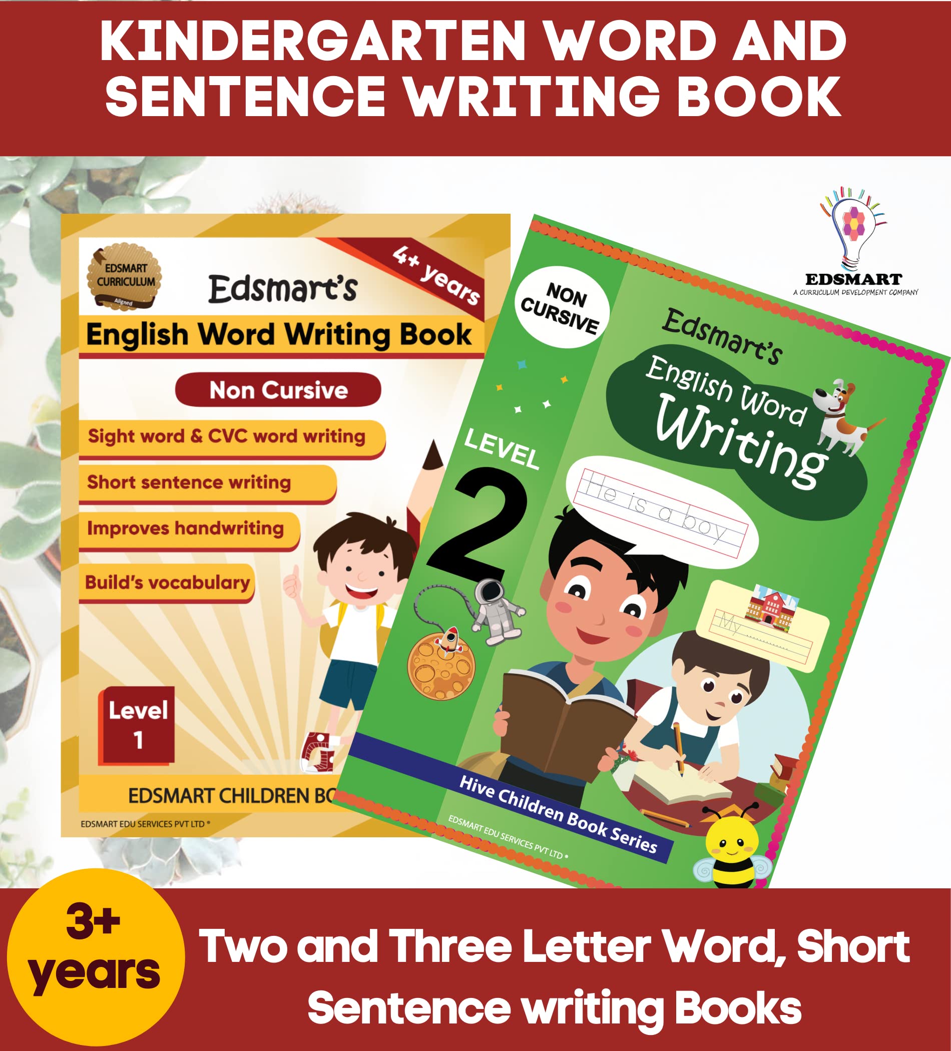 Buy Edsmart English Word Writing & Sentence Writing Books Set For Kids ...